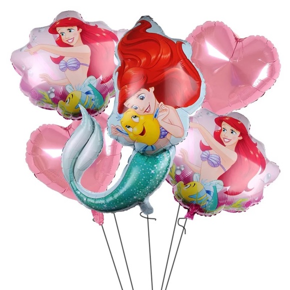 no brand | Party Supplies | The Little Mermaid Ariel 6pcs Princess ...